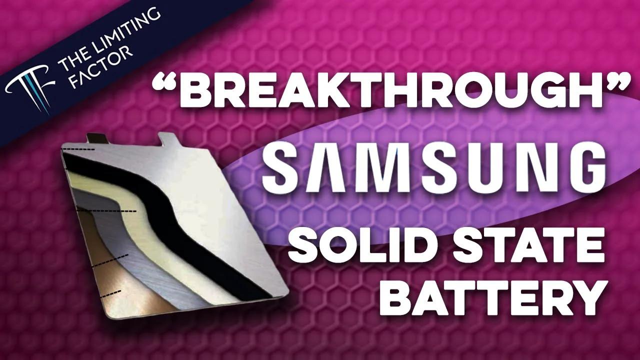 Samsung's "Breakthrough" 900wh/l Solid State Battery (Deep Dive)