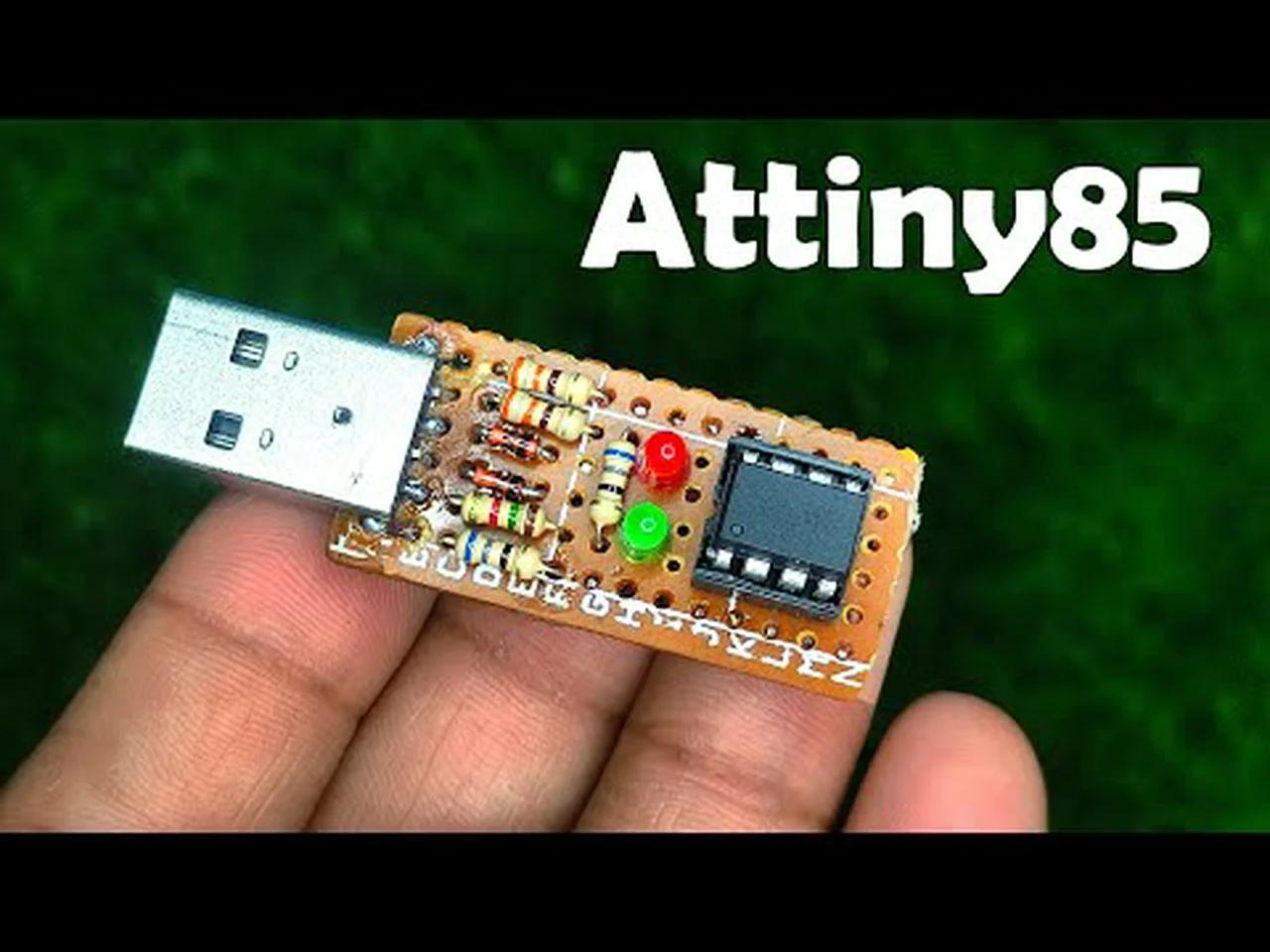 Programming Attiny85 IC Directly Through USB || Attiny Programming ... Programming Attiny85 IC Directly Through USB || Attiny Programming ...