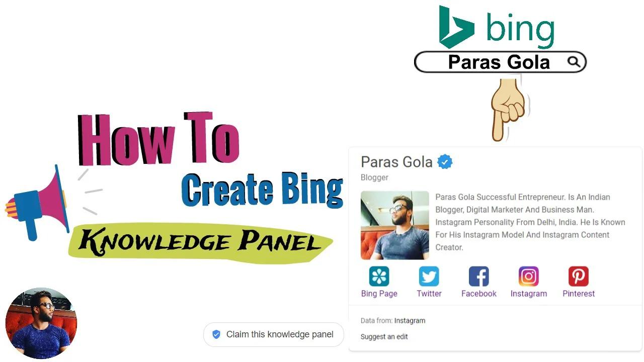 How To Create Bing Knowledge Panel 🔥 | Apne Naam Ka Bing Knowledge Panel Kaise Create Kare