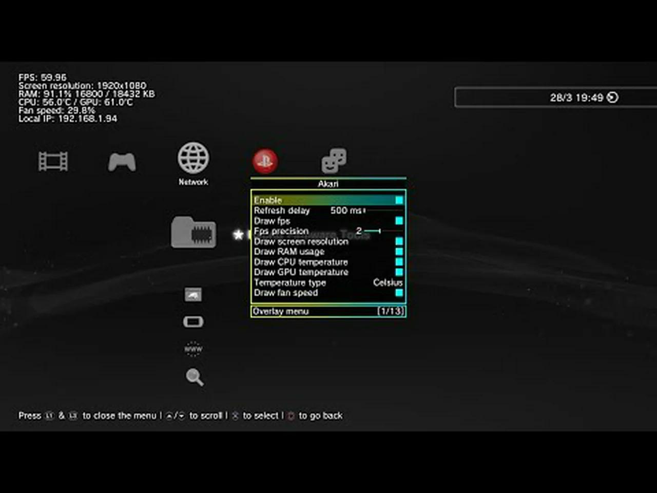 Como medir FPS en PS3