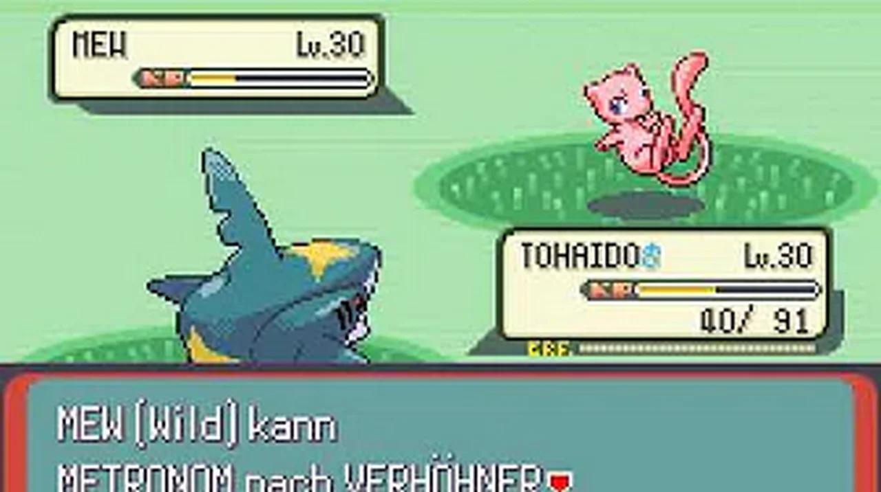 Pokémon Emerald Version (German) - Catching Mew