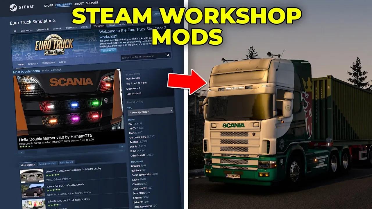 How to INSTALL ETS2 Steam Workshop Mods