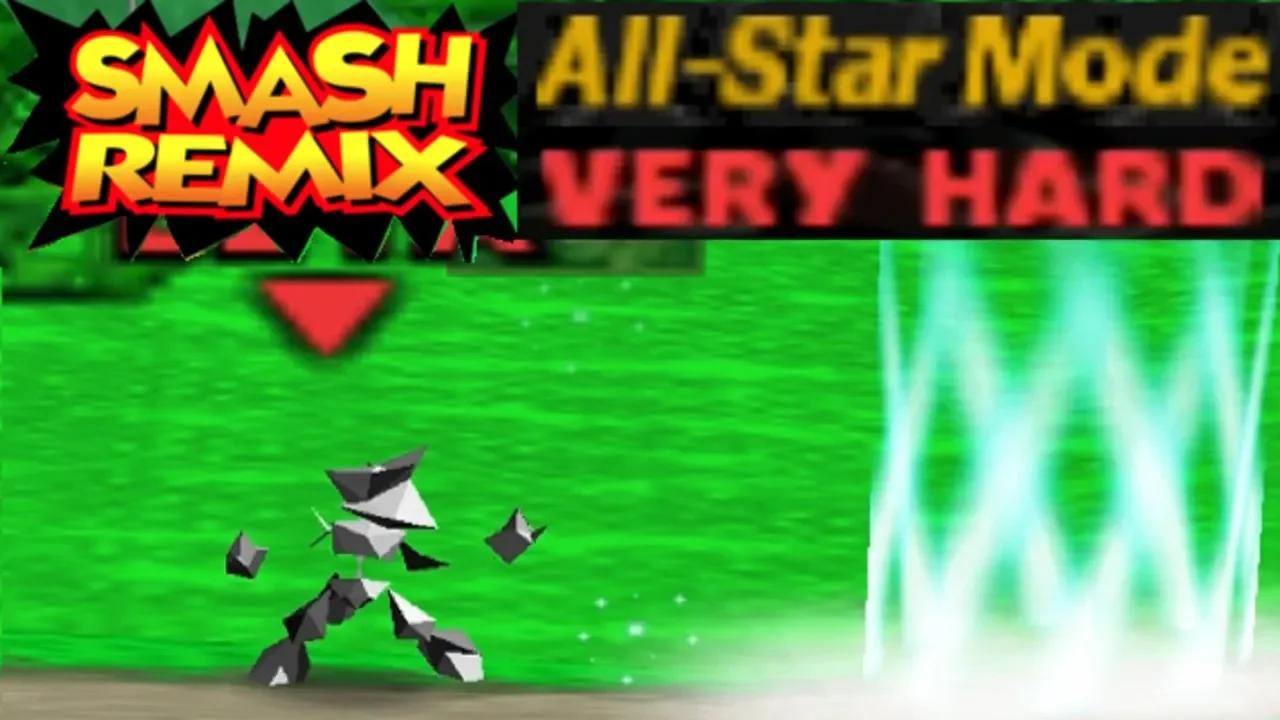Smash Remix - All Star Mode Gameplay with Polygon Wolf (VERY HARD)