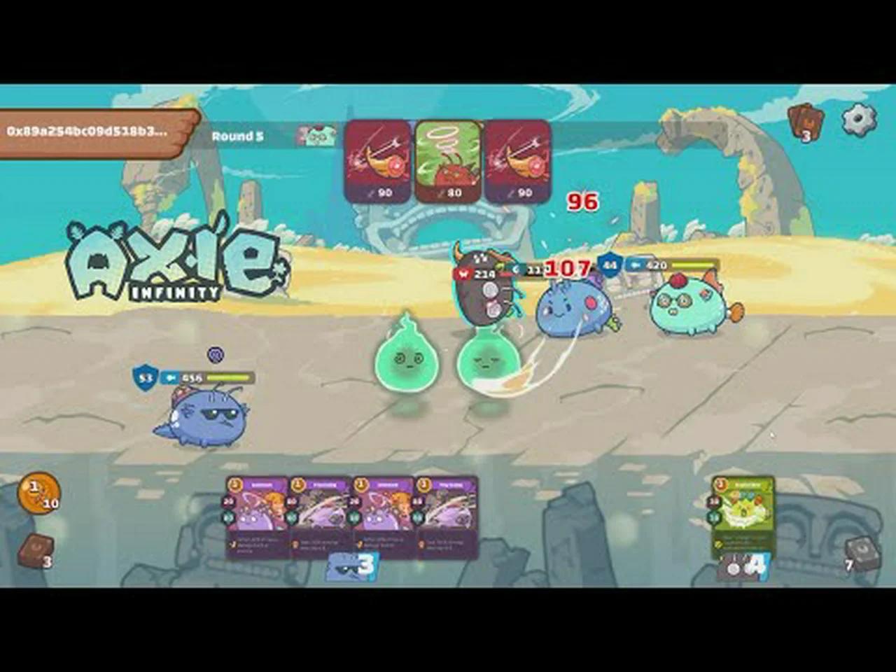 Axie Infinity - Climbing the MMR Ladder (Arena Gameplay)