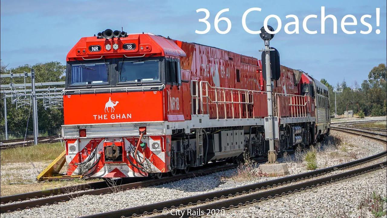 Longest Train in Australia! 36 Coaches! The Ghan - Adelaide - Darwin
