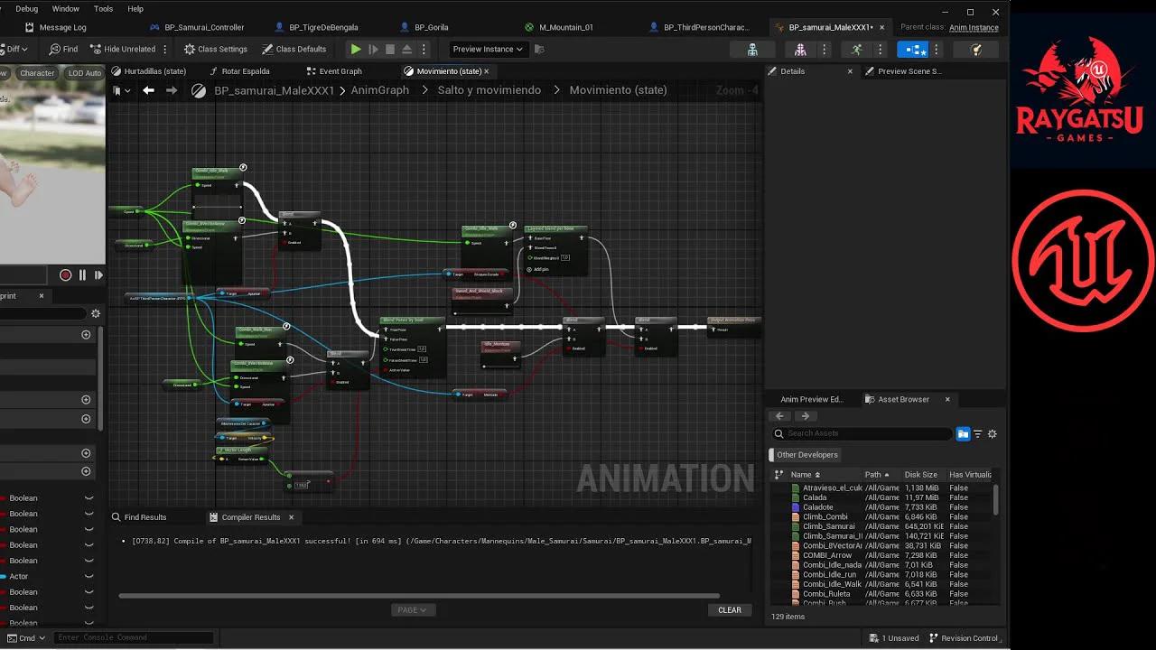Cómo Combinar Animaciones y Estados de Locomoción en Unreal Engine 5 | Tutorial Completo