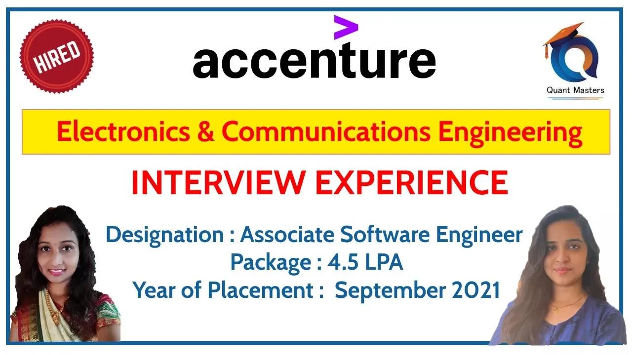 Accenture Interview Experience September 2021 Ece Student