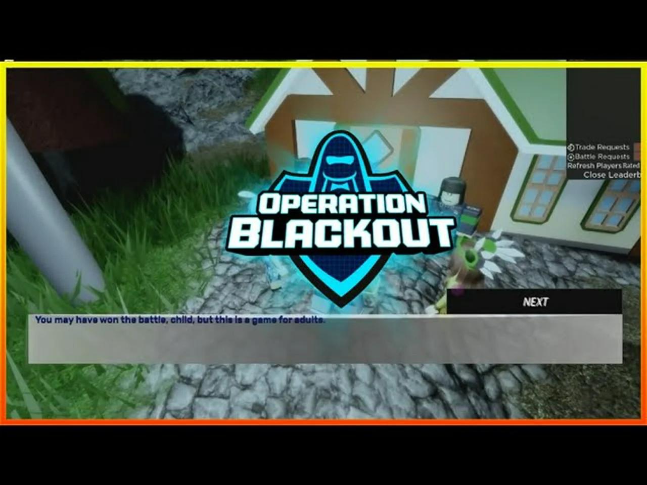 Out Now! | Operation Blackout | Roblox