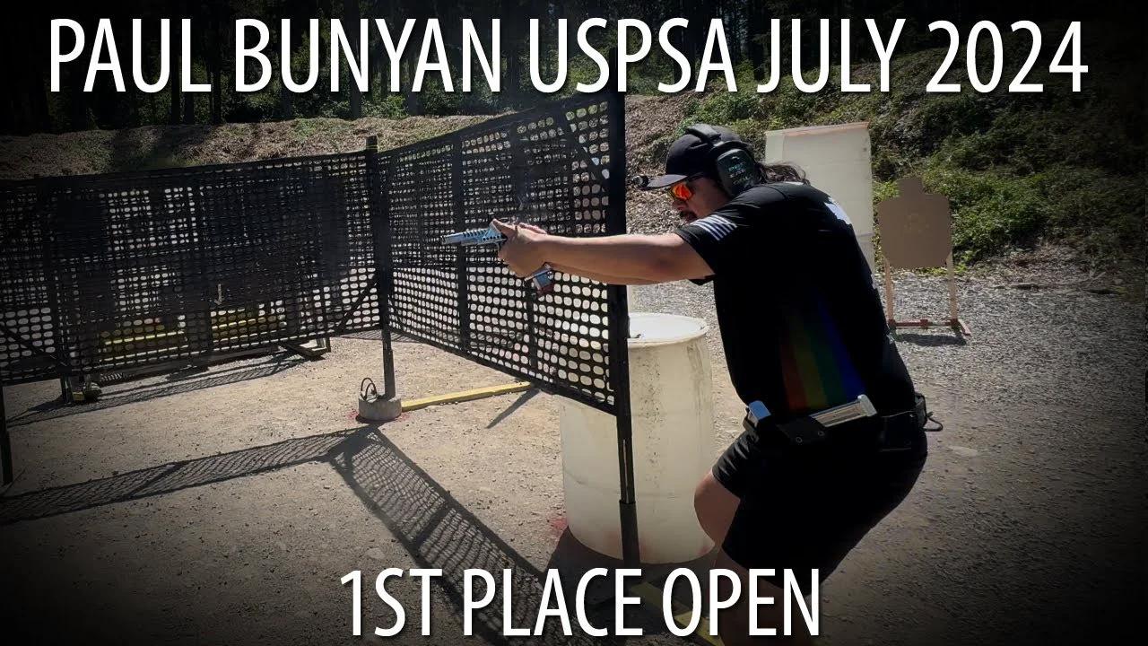 Paul Bunyan USPSA July 2024 - Open Division 1st Place
