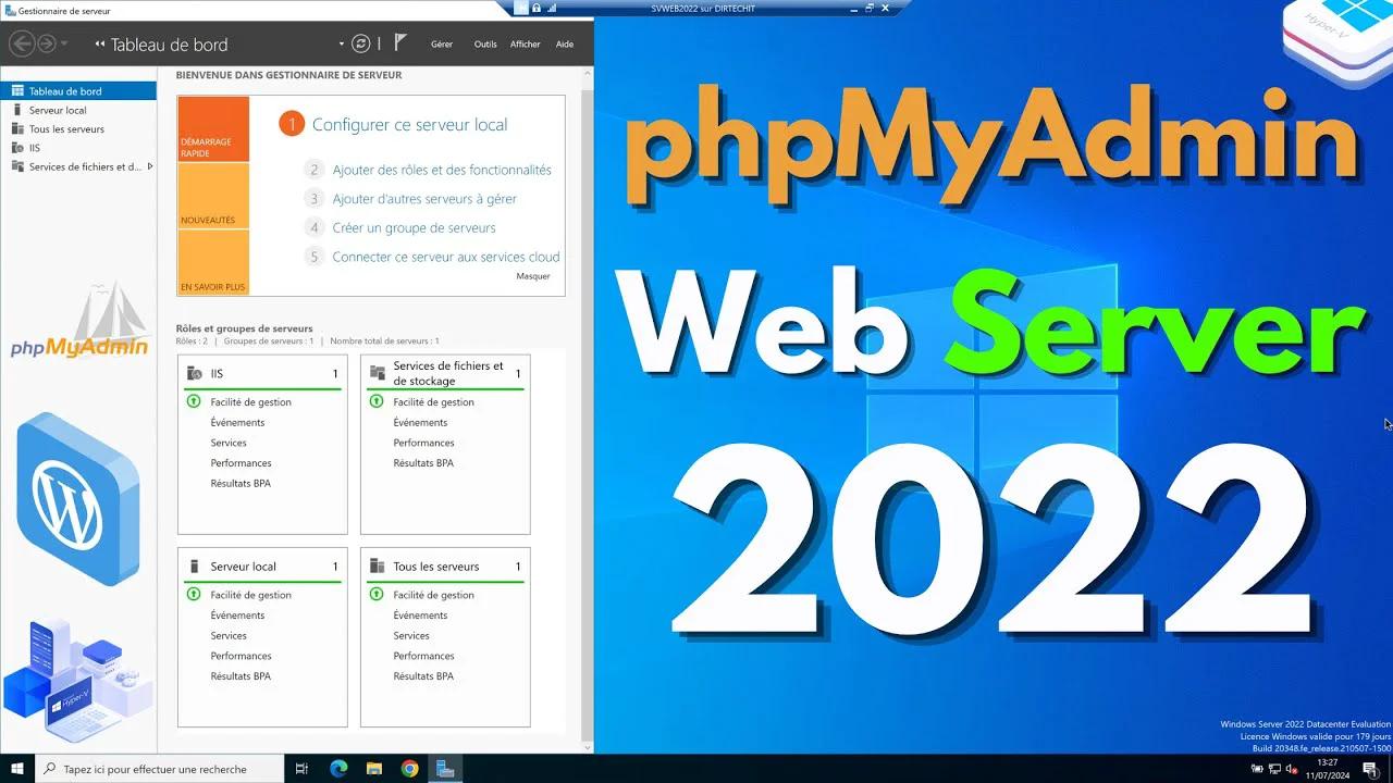 Comment installer phpMyAdmin sur Windows Server 2022 | Tutoriel IIS