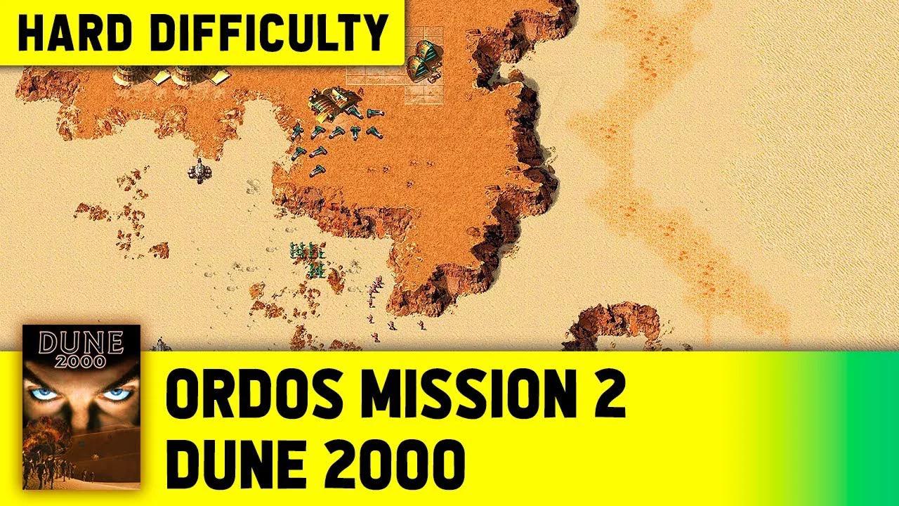 Dune 2000 - Ordos Mission 2 (Right Map) - Hard Difficulty - 1080p