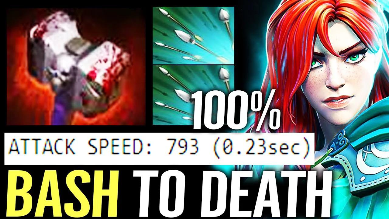 🔥 100% BASH TILL DEATH — 700AS Windranger SKULL BASHER Carry WTF AM Counter Dota 2 Pro