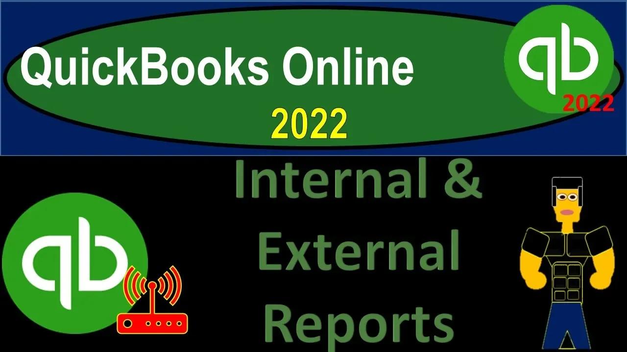 Internal and External Reports 4380 QuickBooks Online 2022