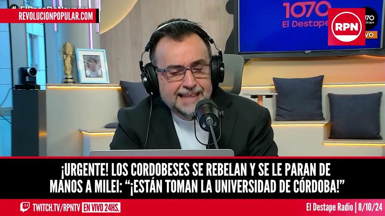 Los cordobeses se rebelan y se le paran de manos a Javier Milei ...