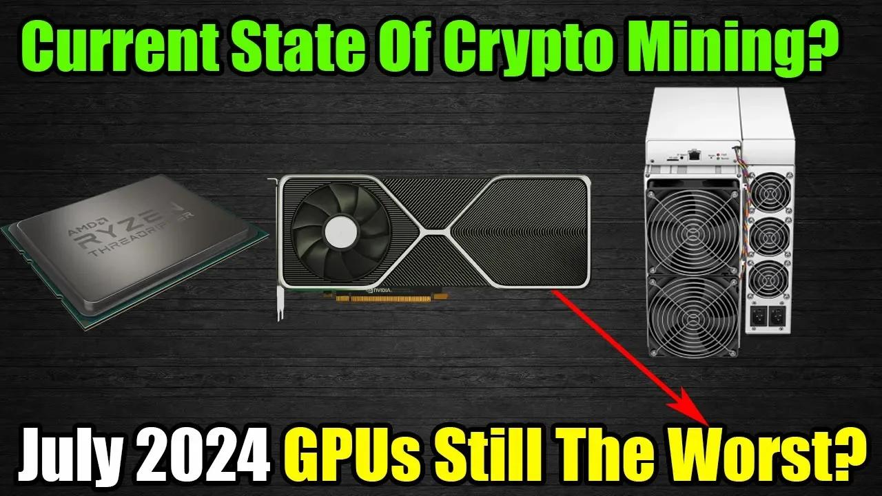 Crypto Mining Profits July 2024 - GPUs STILL DEAD?