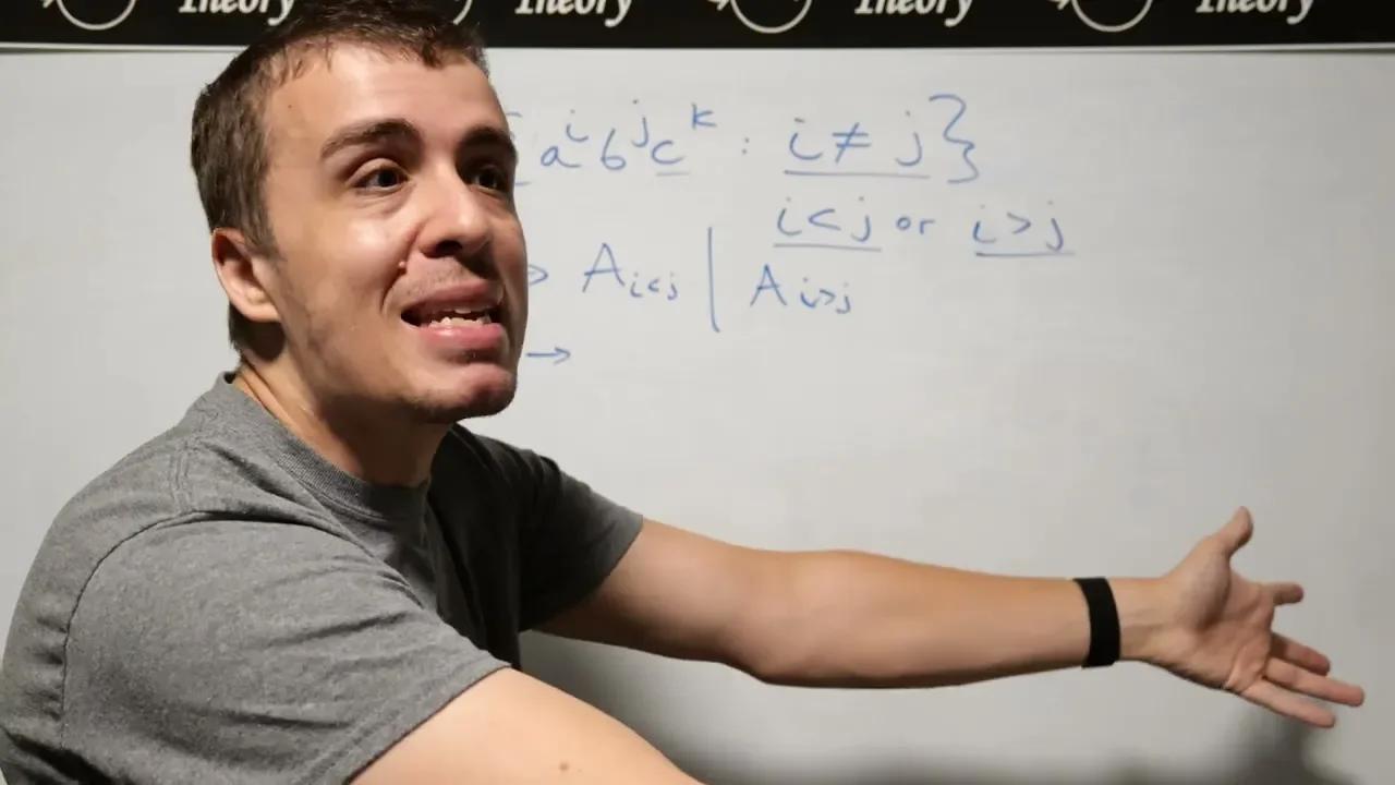 Context-Free Grammar (CFG) Example: {a^i b^j c^k : i != j}