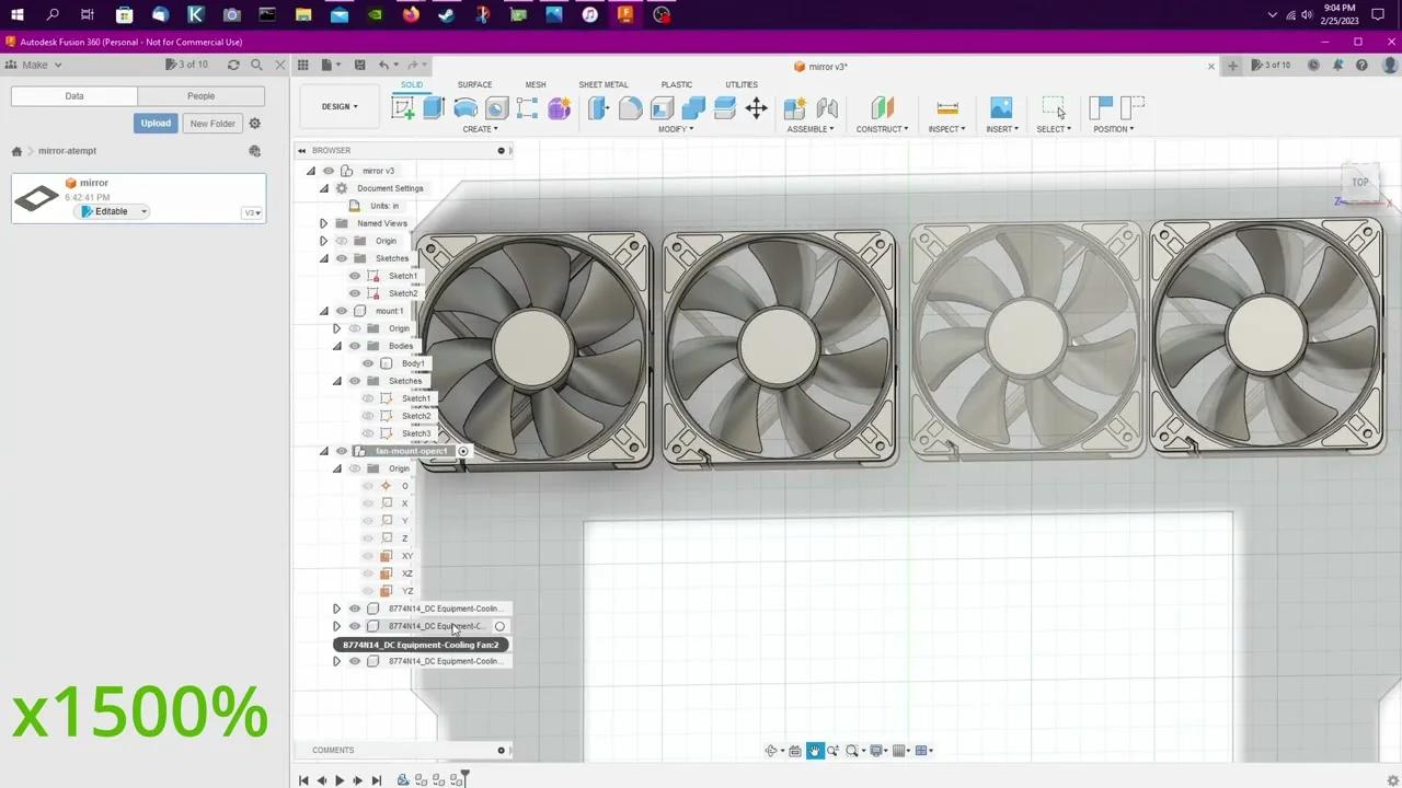 Milwaukee Packout Asus ProArt PC build 2 | Fusion 360 acrylic face ...