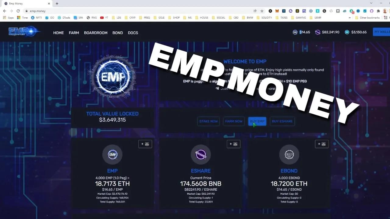 EMP.Money on Binance Smart Chain