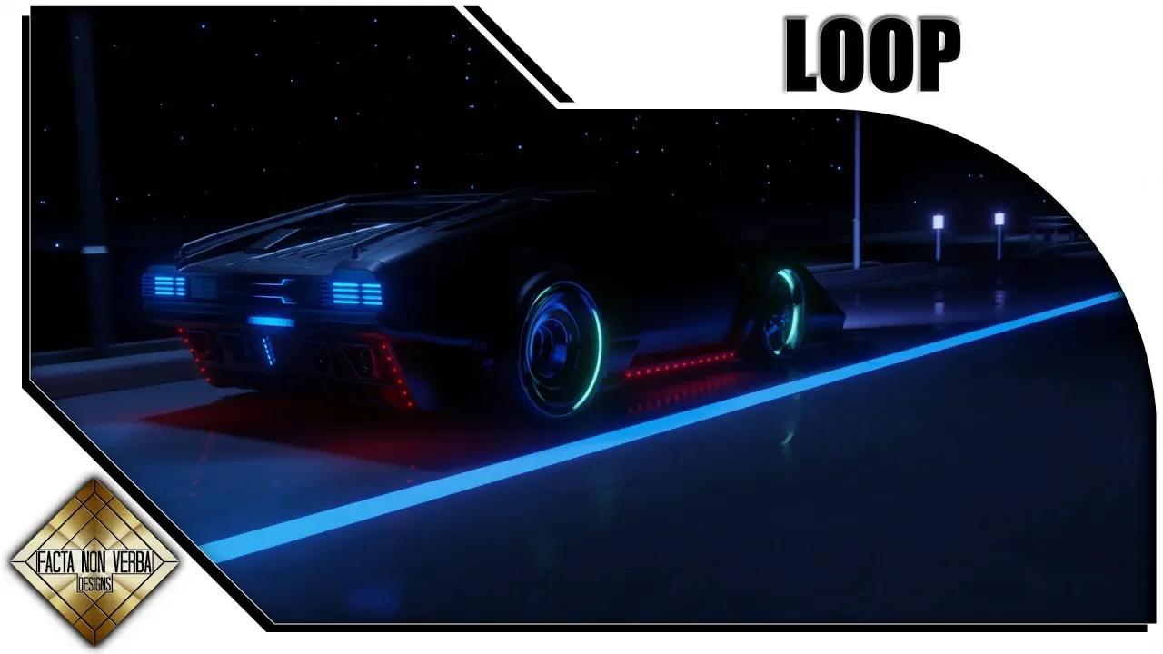 Free VJ Loop Background Video | Night Neon Synthwave #0976