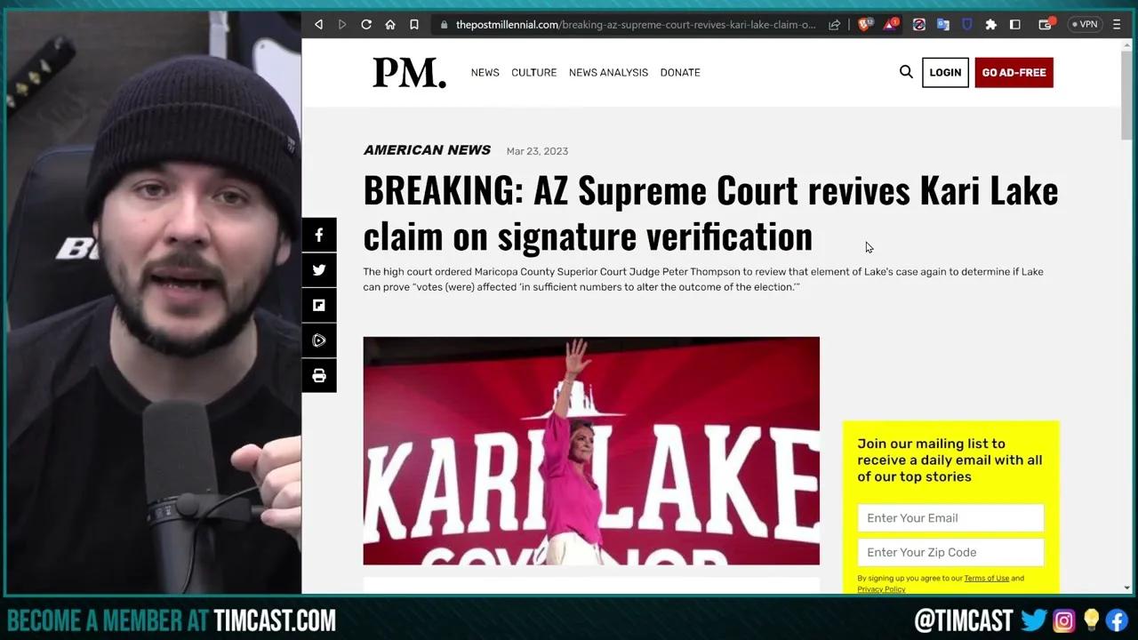KARI LAKE WINS APPEAL, Court MUST Review Signature Verification In AZ ...