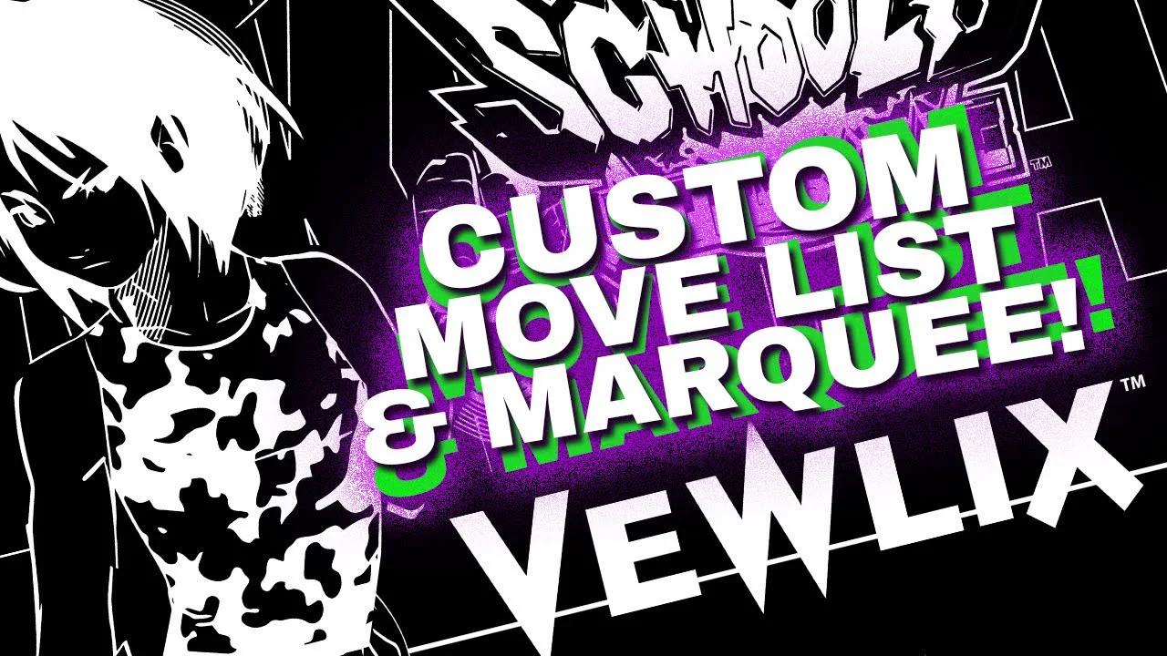 CUSTOM ART! Move List / Marquee - Vewlix Diamond Black! And Other Updates!