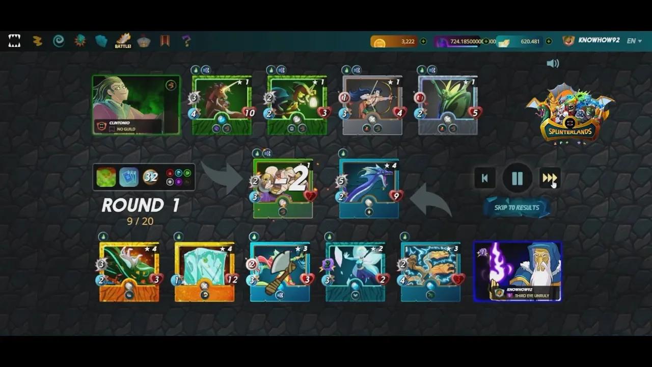 Splinterlands - Undefeated Water Splinter Ranked Gameplay