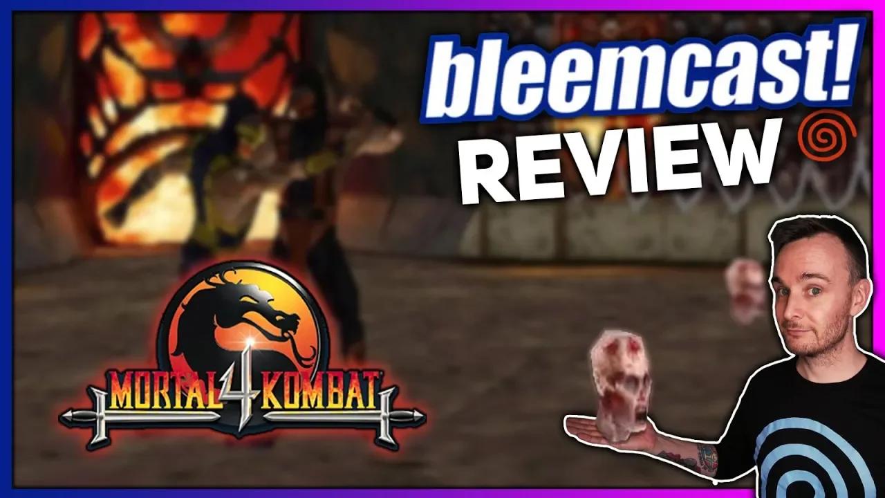 SEGA DREAMCAST BLEEMCAST REVIEW - MORTAL KOMBAT 4 - DOWNLOAD LINK INCLUDED