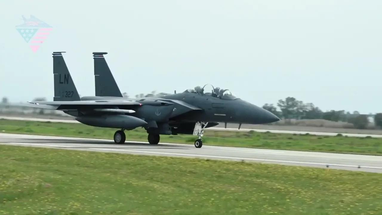 Several Aircrafts Take Off and Land at Andravida Air Base, Greece