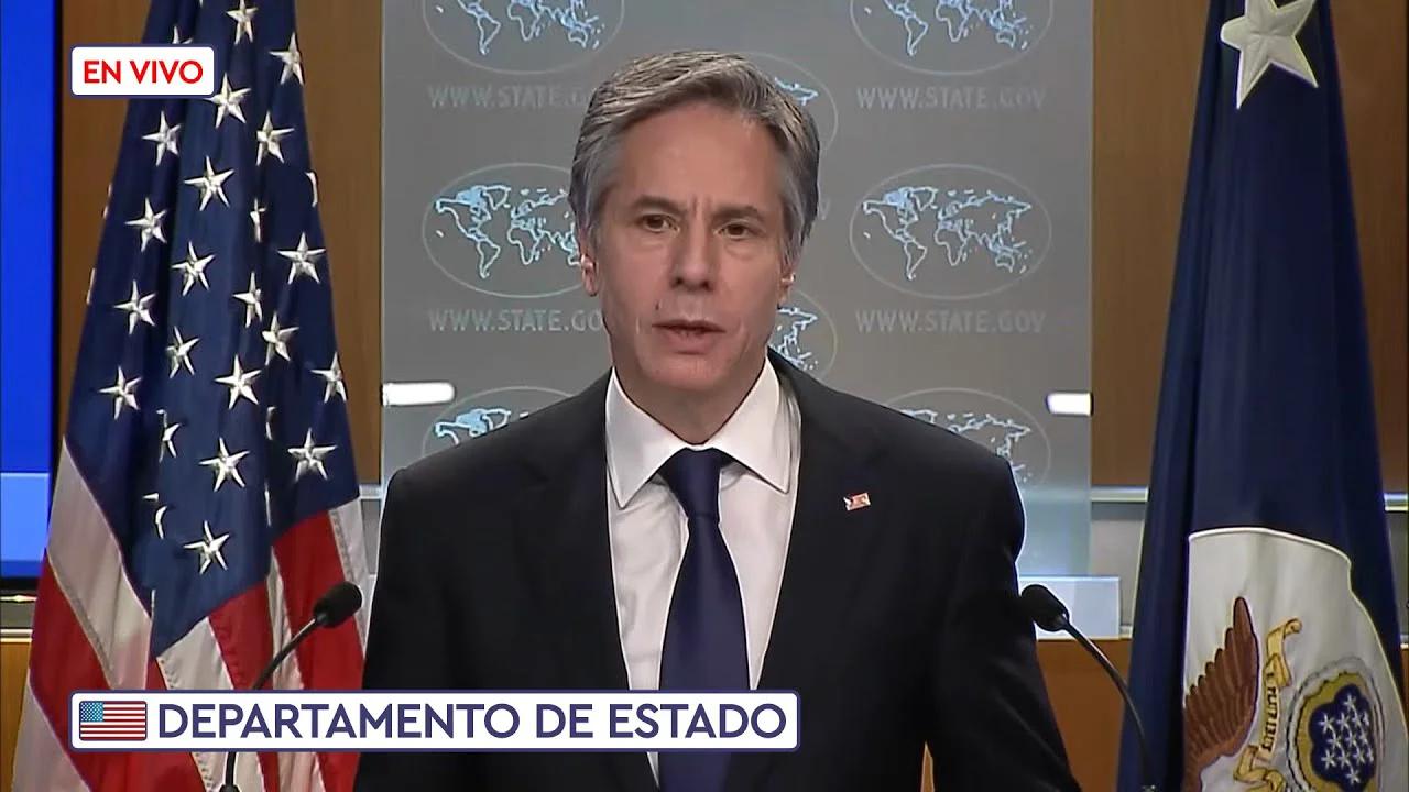🇺🇸 Departamento de Estado · Rueda de prensa con el Secretario Anthony ...