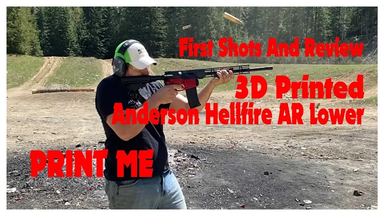 3D Printed Hellfire AR Lower Shoot and Review!!! First Shots! with Binary?