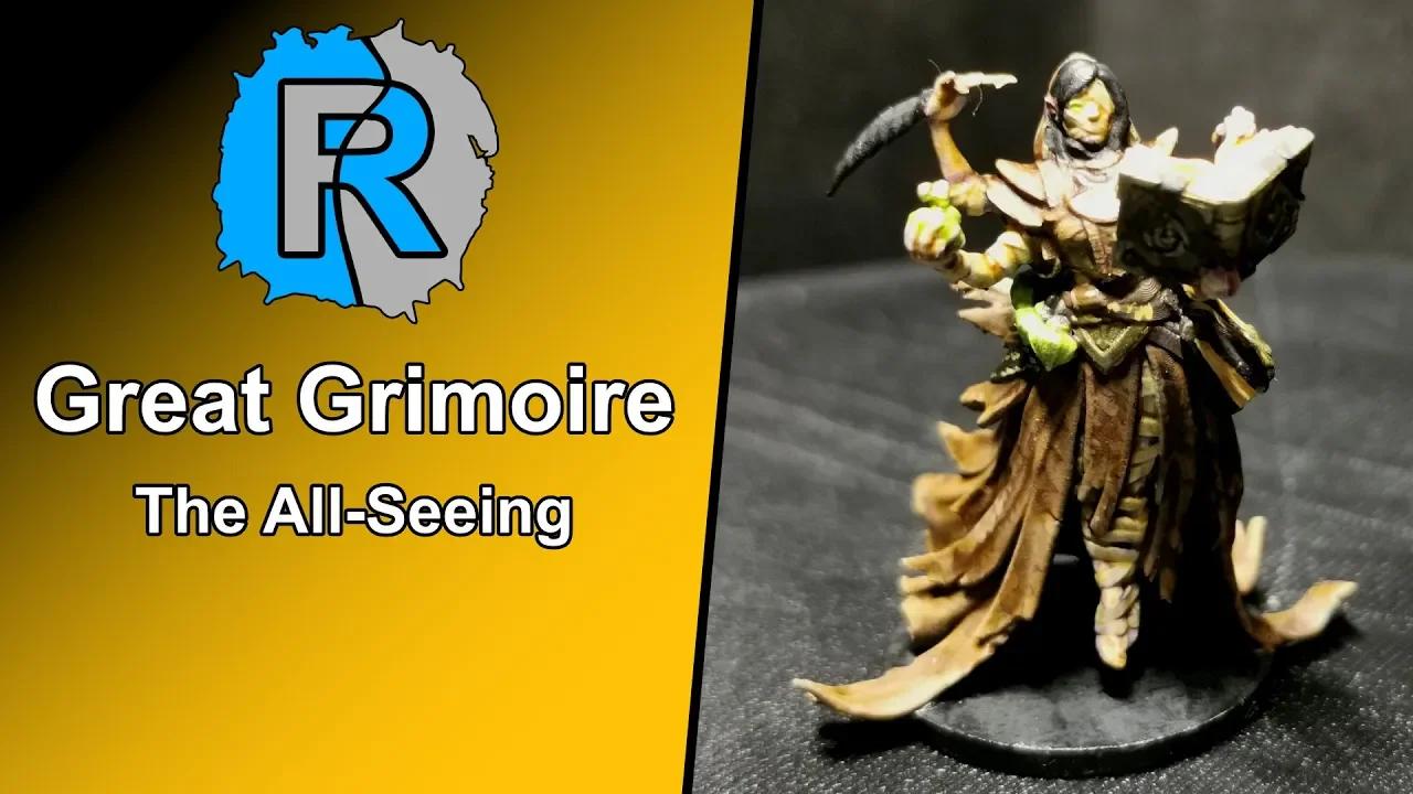 The All Seeing Great Grimoire 3d Printed Miniatures D D Miniatures