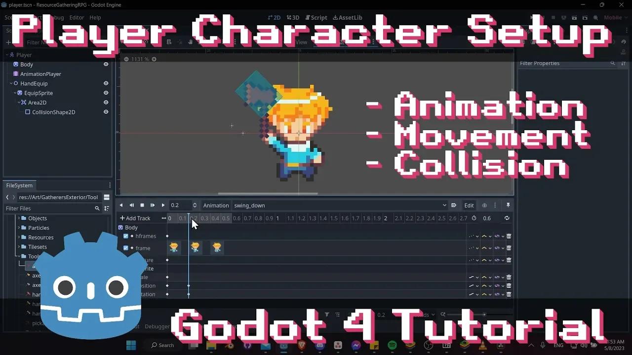 Making A Player Character With Animations Movement And Collisions