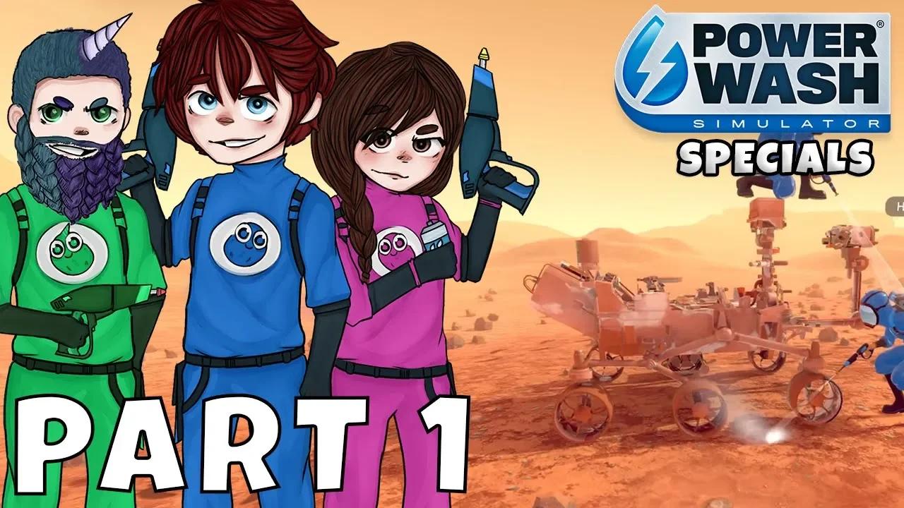 CLEANING ON MARS! - POWERWASH SIMULATOR SPECIALS Co-op Let's Play Part ...