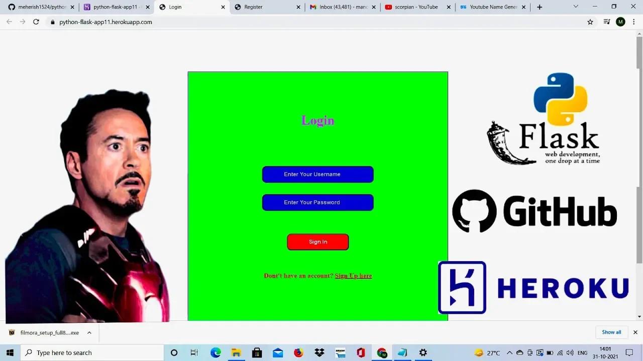 How To Deploy Python Flask Web Application On Heroku Free Hosting 