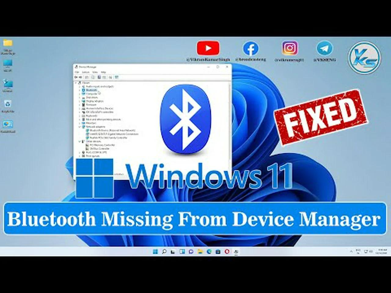 How To Fix Windows 11 Bluetooth Missing From Device Manager