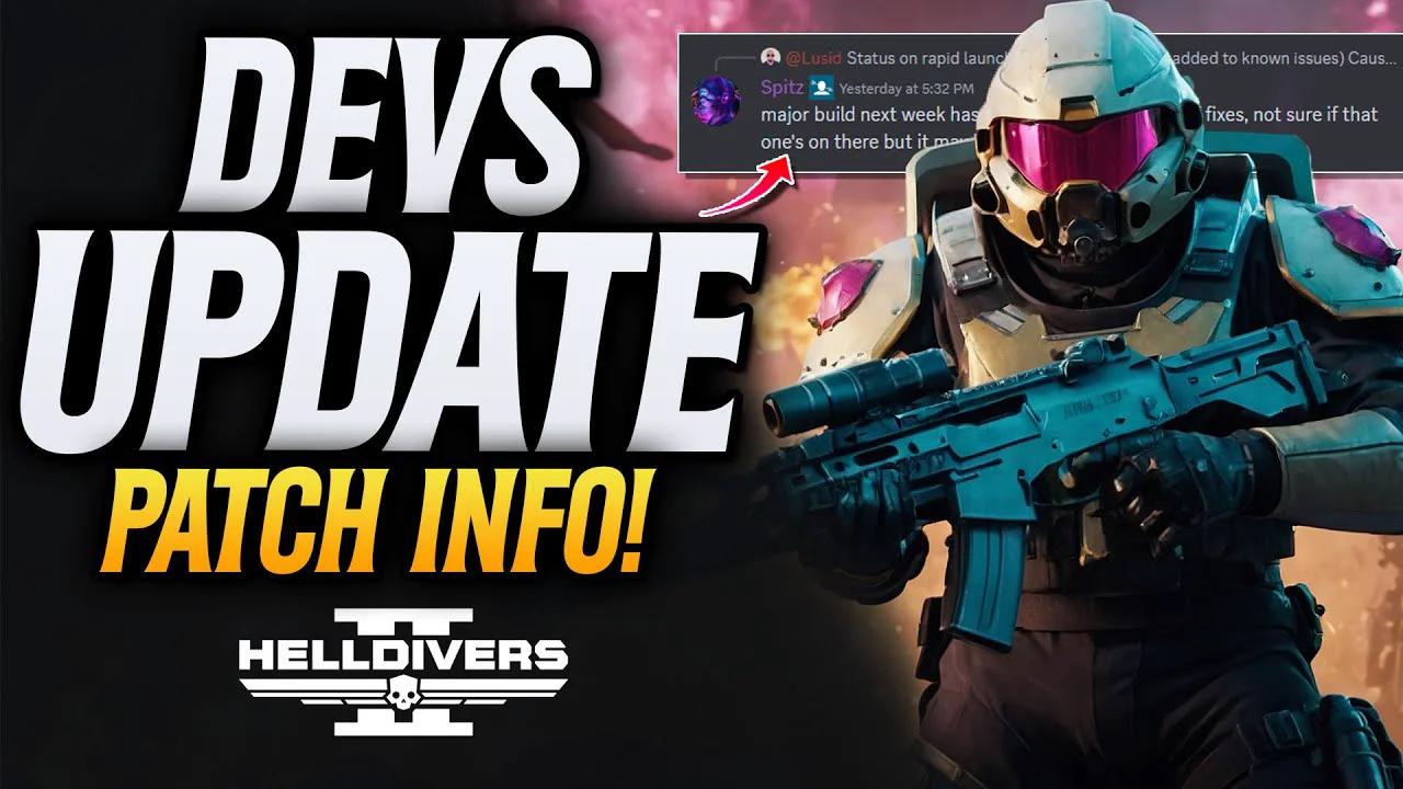 Helldivers 2 New Update Info From Devs! Will This Cause A Rift In The ...