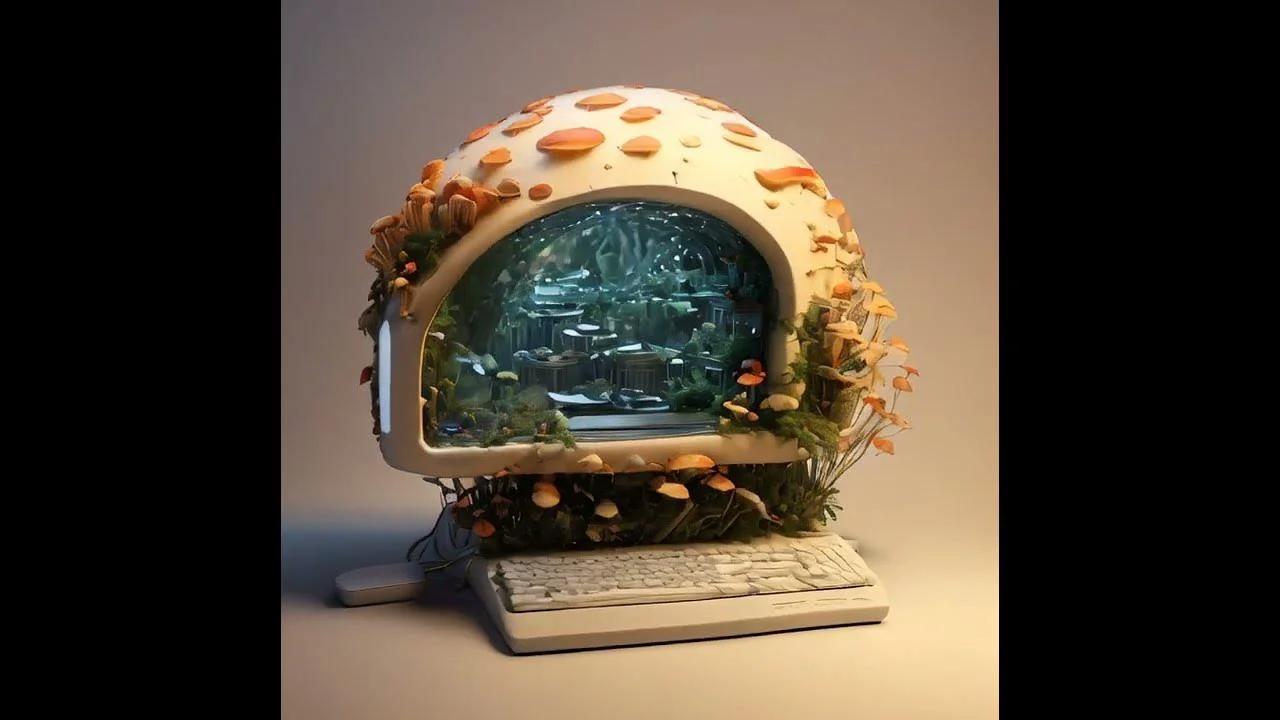 🍄 Building a Mushroom Computer: Nature's Circuitry! 🌿 #animation # ...