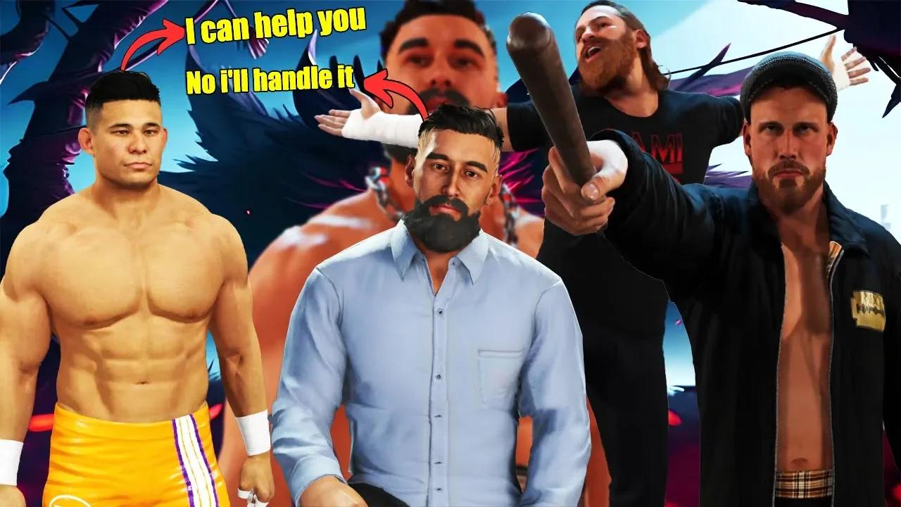 WWE2K22 My Rise Can I Win Handicap Match Against Sami And Ridge Holland