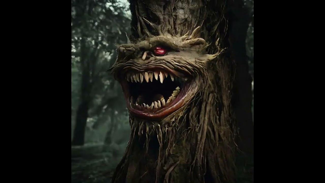😱🌲 Terrifying Forest Terror: Biologically Correct Tree Creature Nightmare