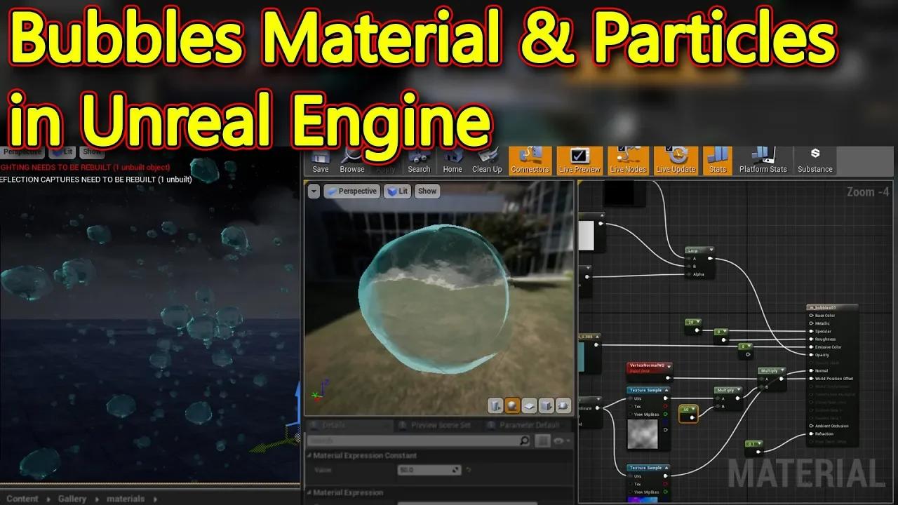 Unreal engine | Bubbles Material and Particle Effect Tutorial