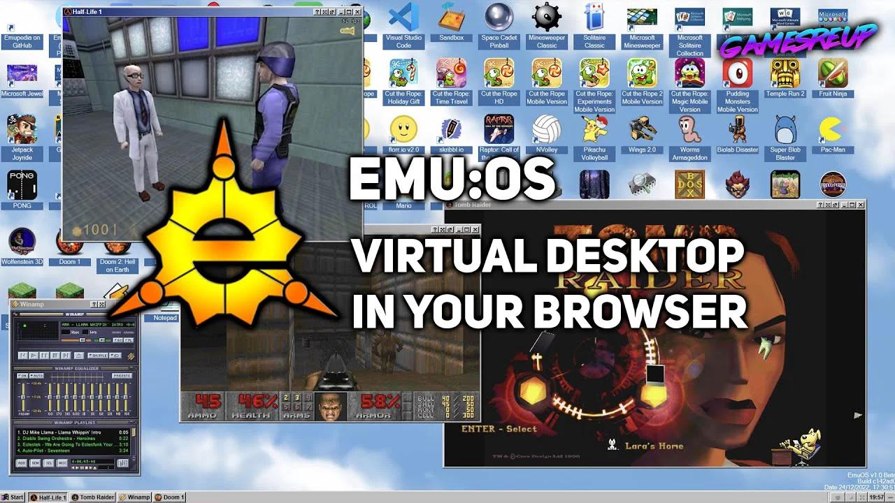 NEW VIRTUAL WINDOWS 95/98 and ME DESKTOP IN YOUR BROWSER - EMU:OS ...