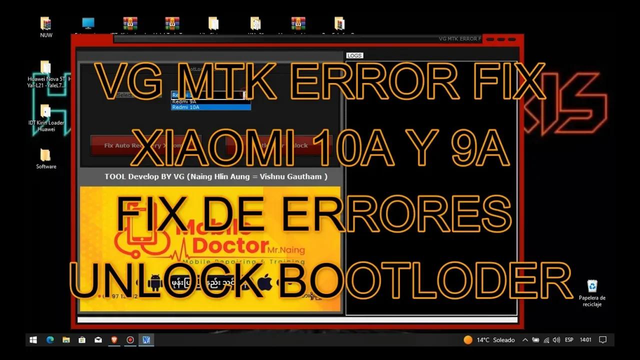 VG MTK ERROR FIX (10A Y 9A)