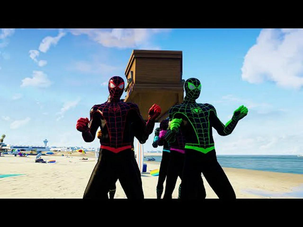 GTA 5 COFFIN DANCE COMPILATION! SPIDERMAN FUNNY FAILS