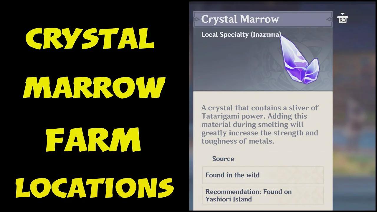 crystal marrow genshin impact Best Farm locations Guide