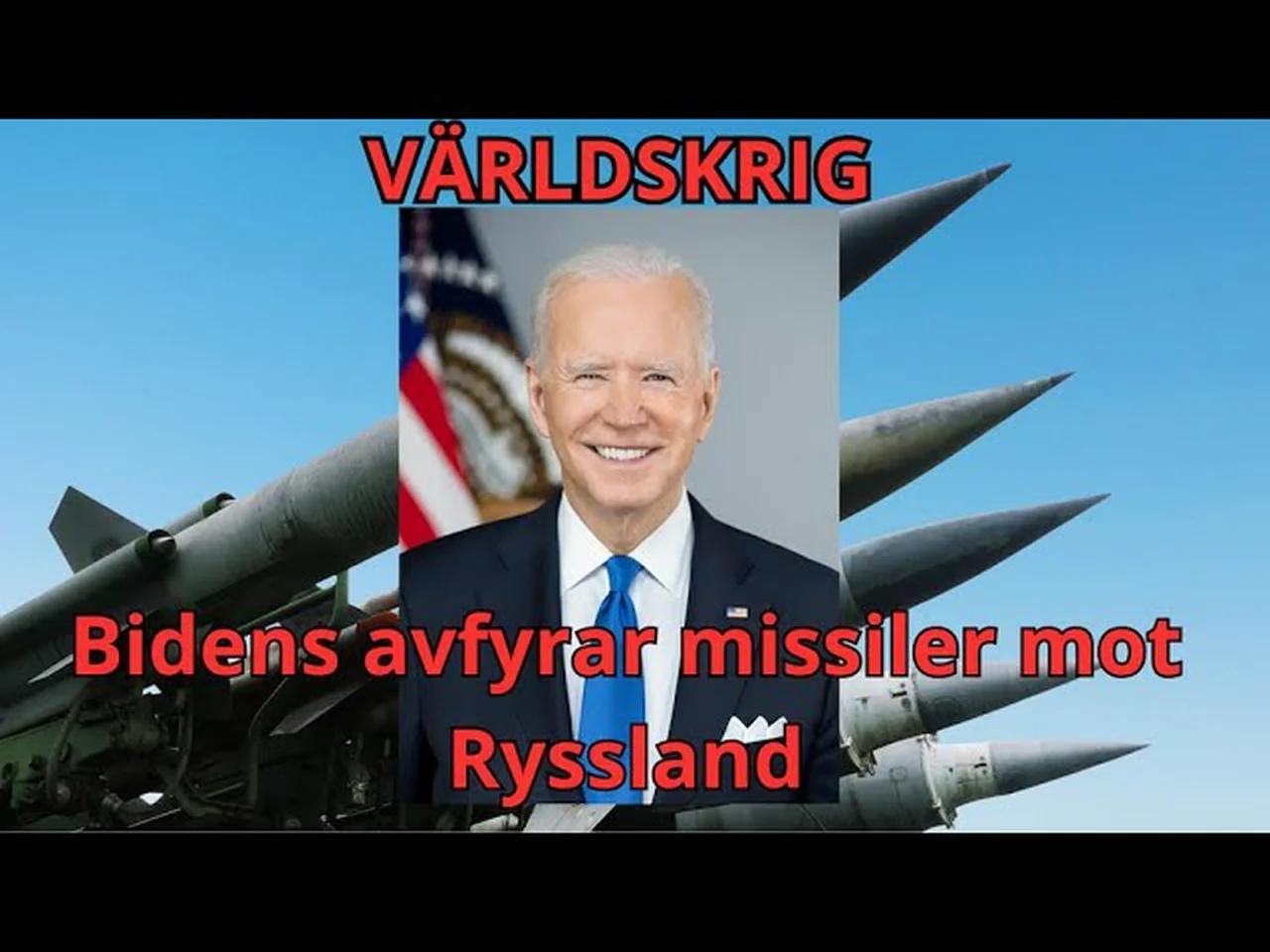 USA nu i öppet krig med Ryssland - Order om långdistansrobotar mot Ryskt territorium