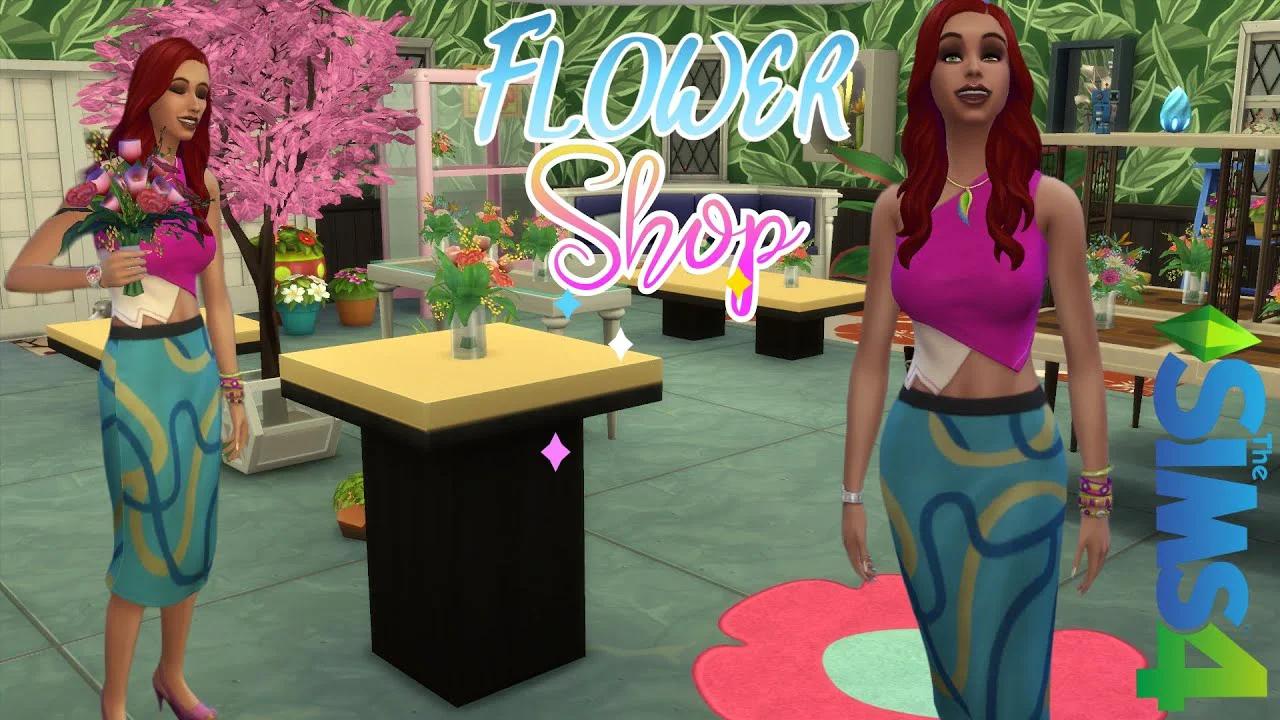 Speed build flower shop / Sims 4
