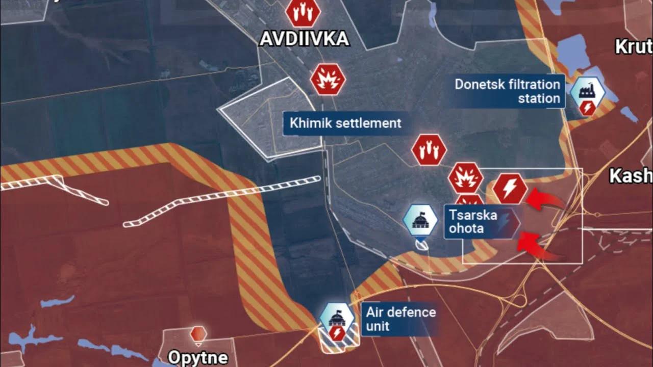 Ukraine War, Rybar Map for November 22th, 2023 Russian Forces Cluster ...