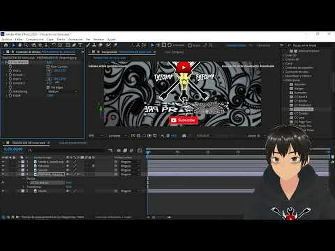Animando plantilla base para OBS con After effects PART#2 | Transiciones