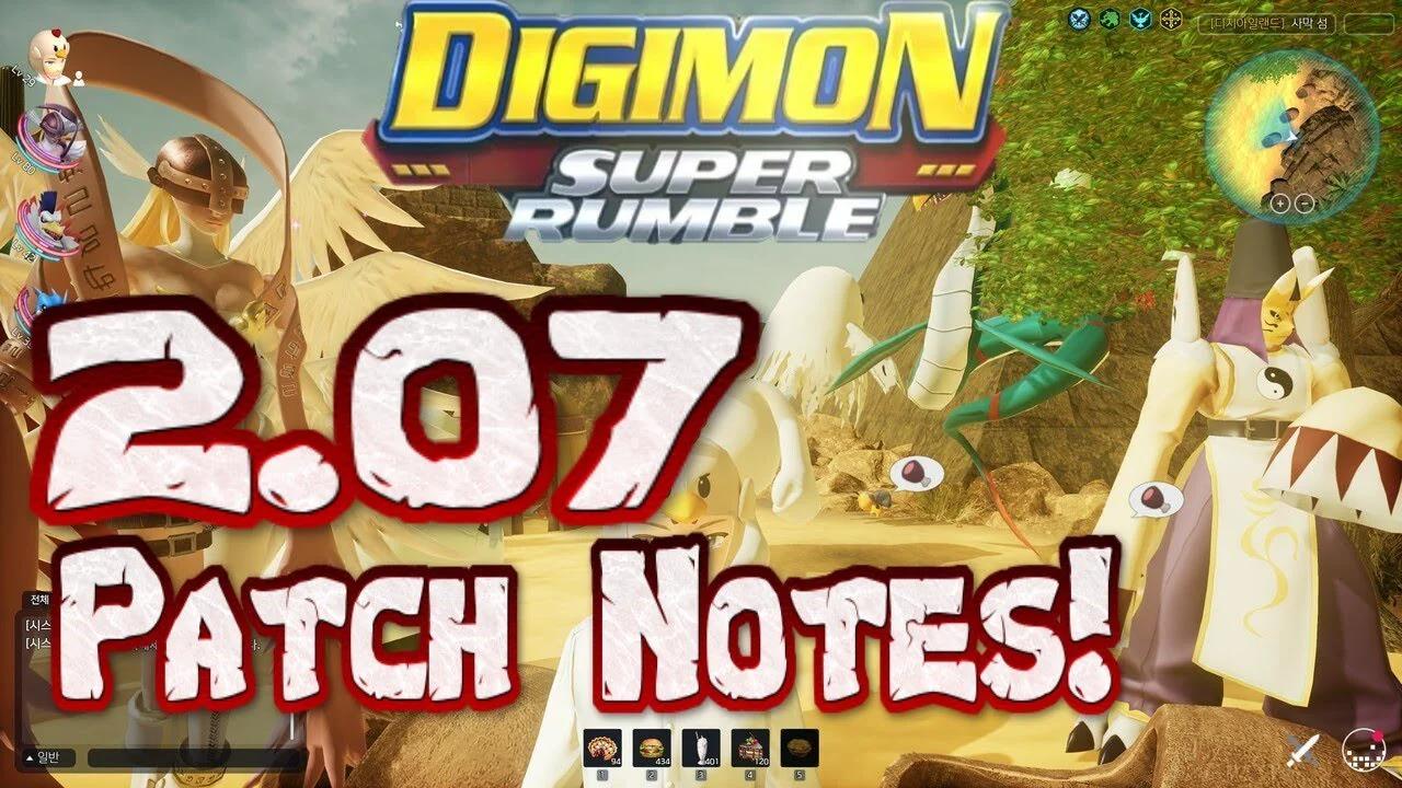 Digimon Super Rumble Update 2.07 Patch Notes