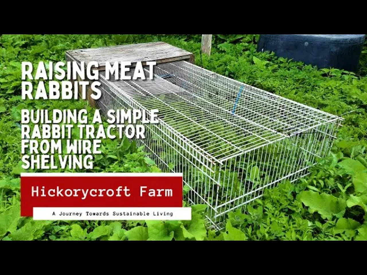 Building A Simple Rabbit Tractor From Wire Shelving | Raising Meat Rabbits
